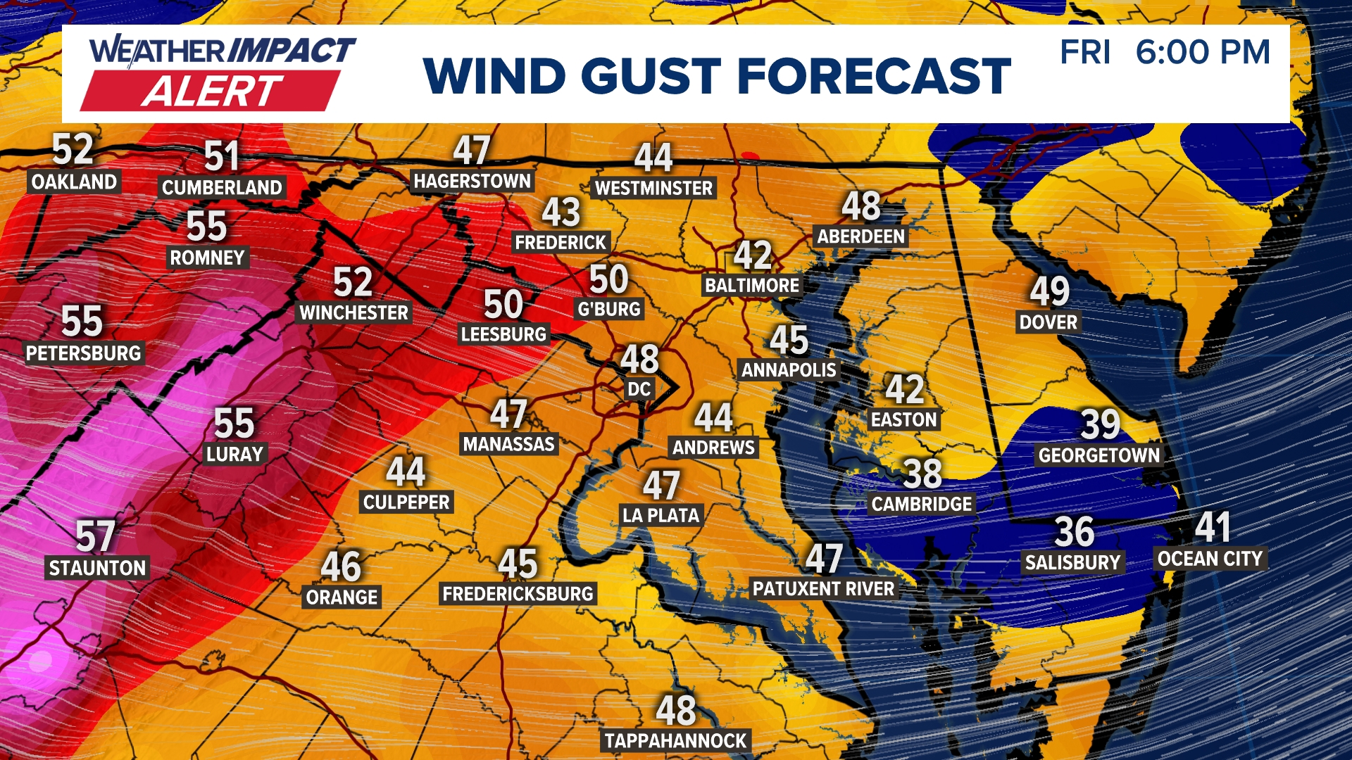 Weather Impact Alert: Heavy rain and strong wind Friday morning | wusa9.com