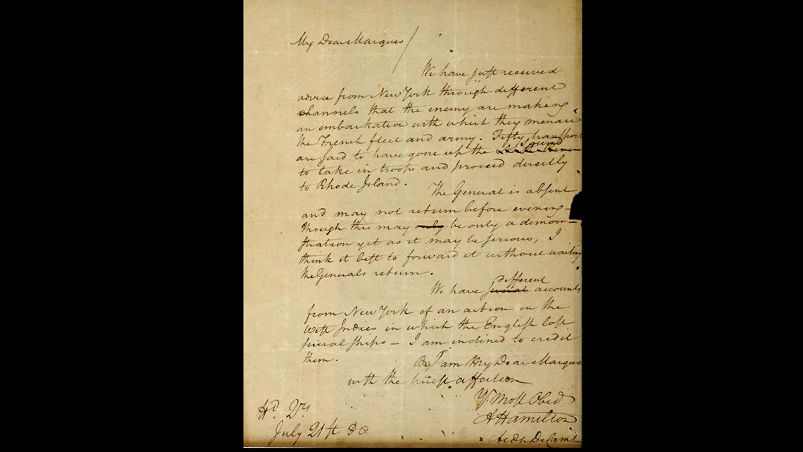 Virginia auctioneers find stolen Alexander Hamilton letter | wusa9.com