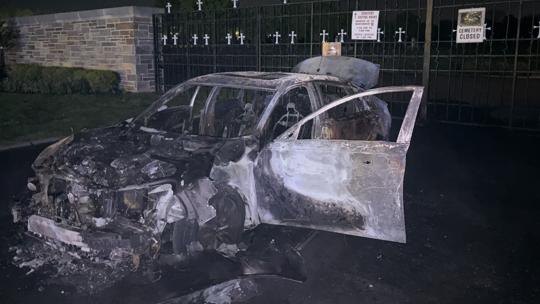 Arson investigation underway after car found ‘engulfed’ in fire in ...