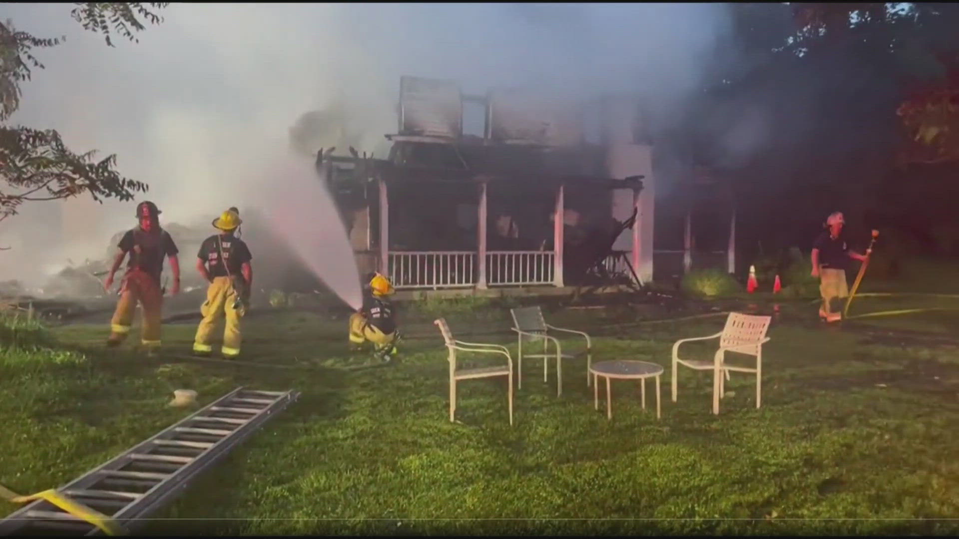 Montgomery County historic mansion catches fire, photos show damage ...