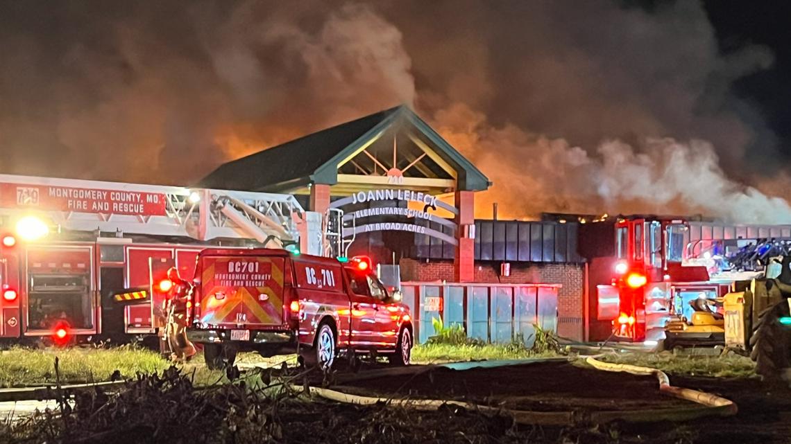 Silver Spring elementary school fire rages through night | wusa9.com