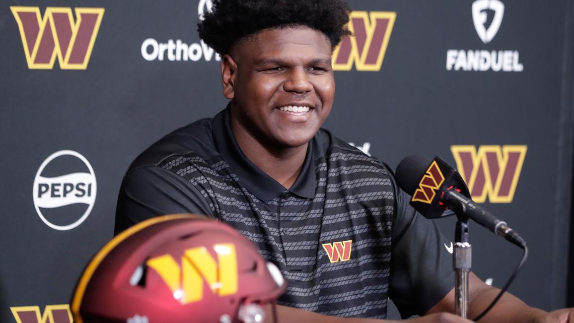 Rookie Josh Conerly Jr. sits for 1-on-1 with WUSA9 | wusa9.com