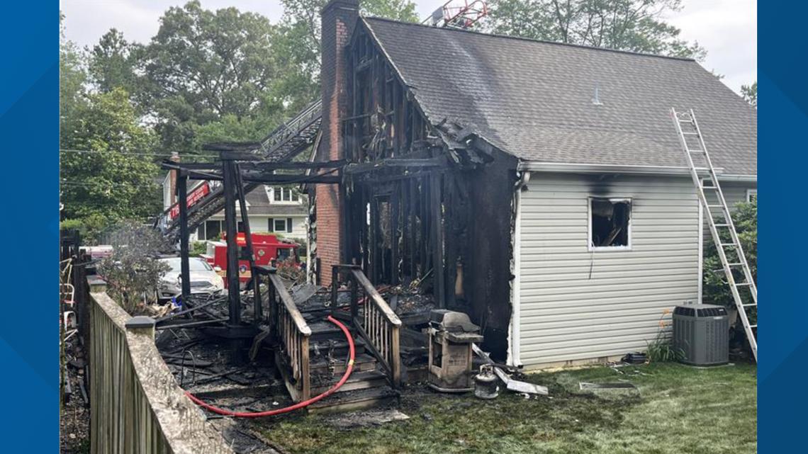 Fire damages Silver Spring home after grill explosion | wusa9.com