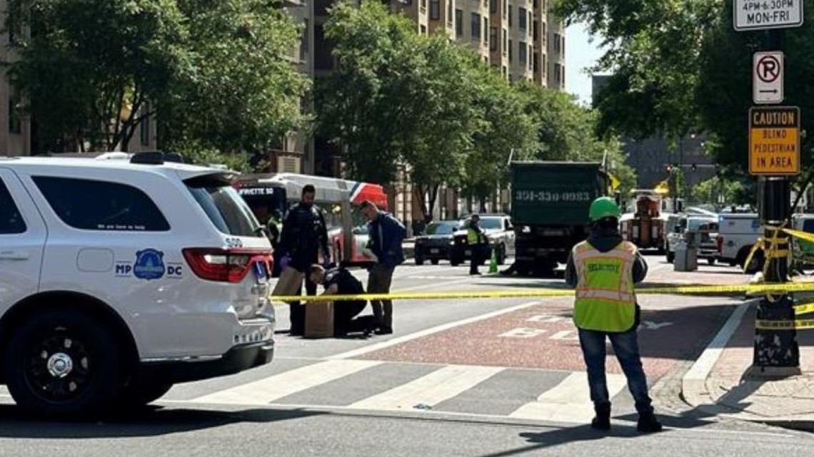 Man killed by Mack Truck while crossing the road in Northwest | wusa9.com