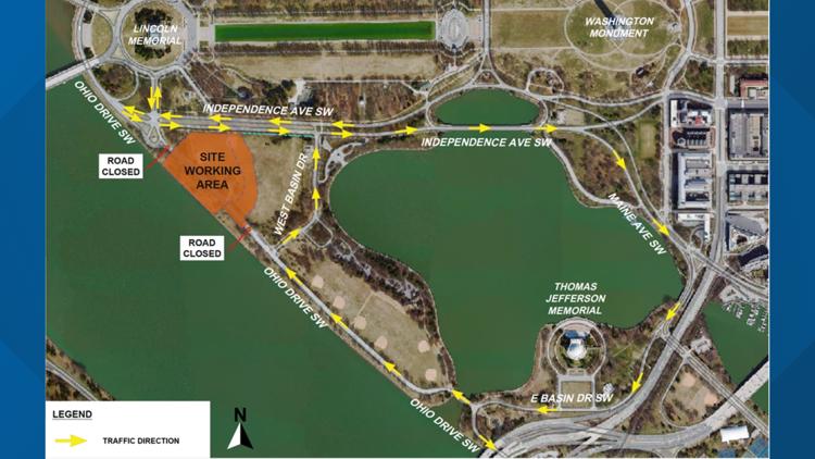 Part of Ohio Drive SW to close for 6 years | wusa9.com