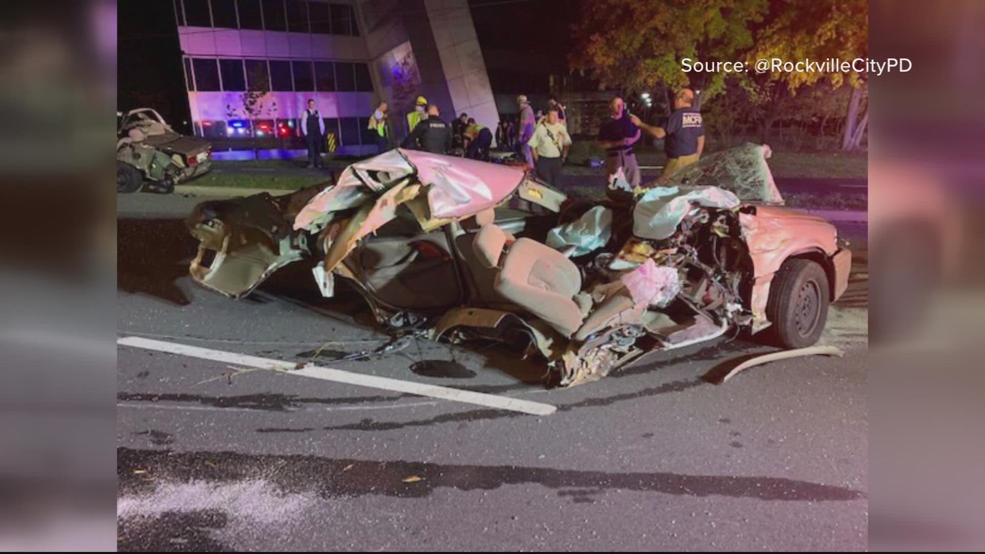 Crash on Wootton Parkway injures 2 | wusa9.com
