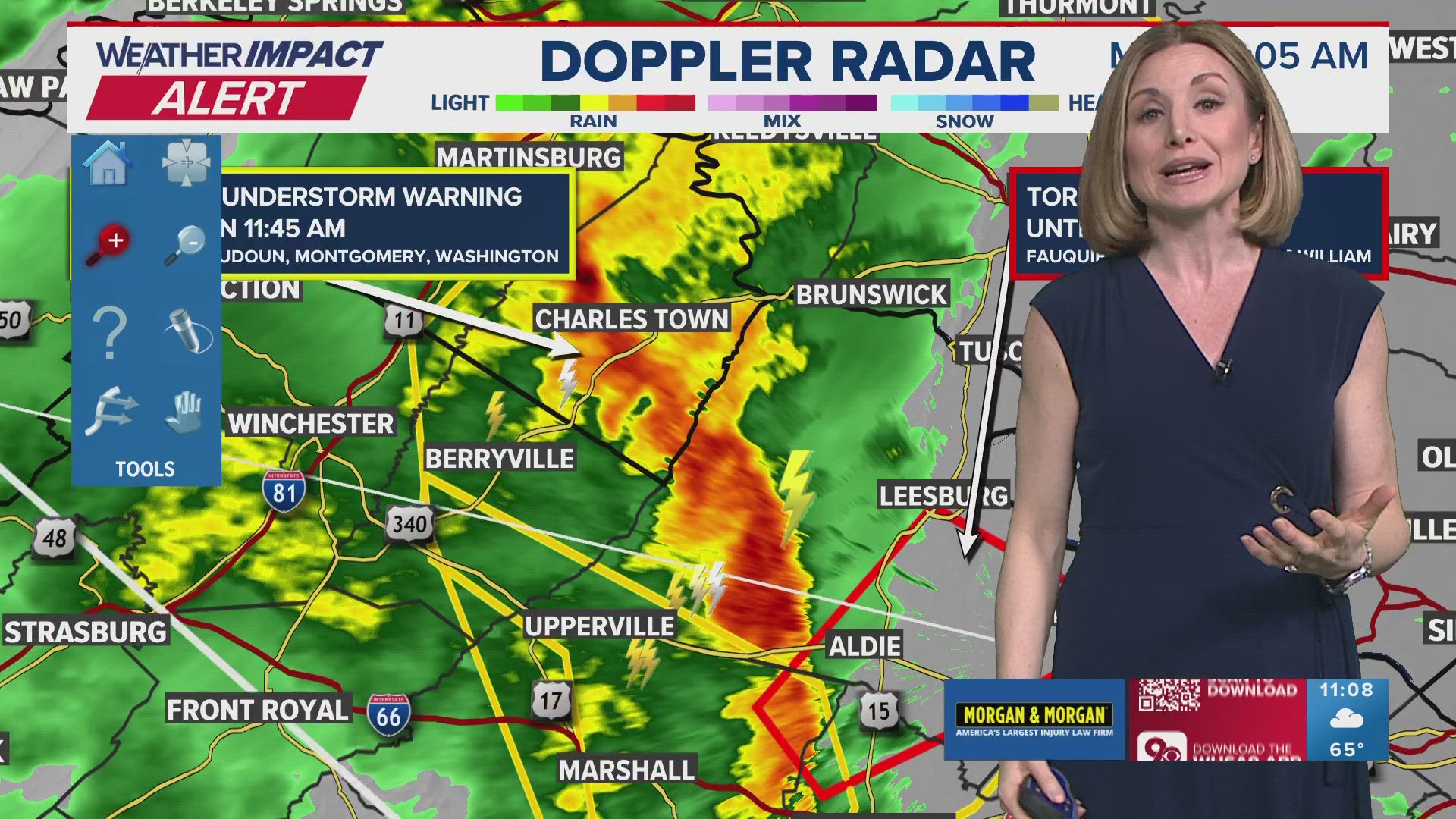 Tornado warnings in effect for parts of the DMV Monday morning | wusa9.com