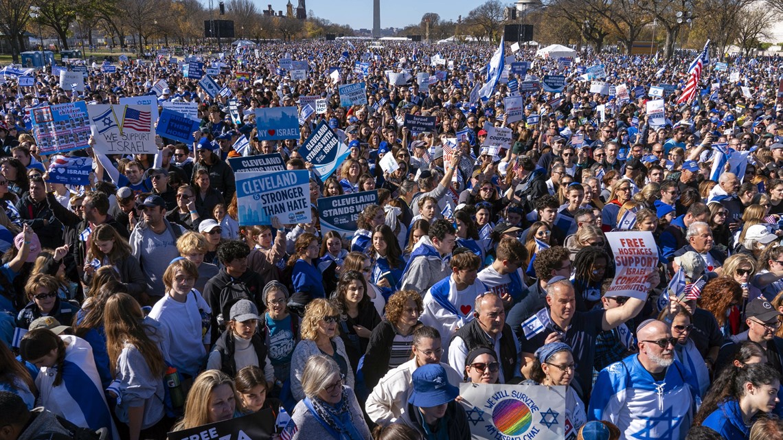Israel rally DC: Thousands expected at March for Israel | wusa9.com
