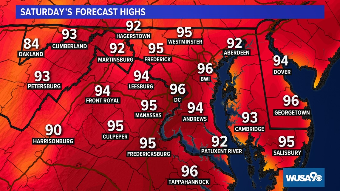 Heat wave on the way this weekend in the DMV | wusa9.com