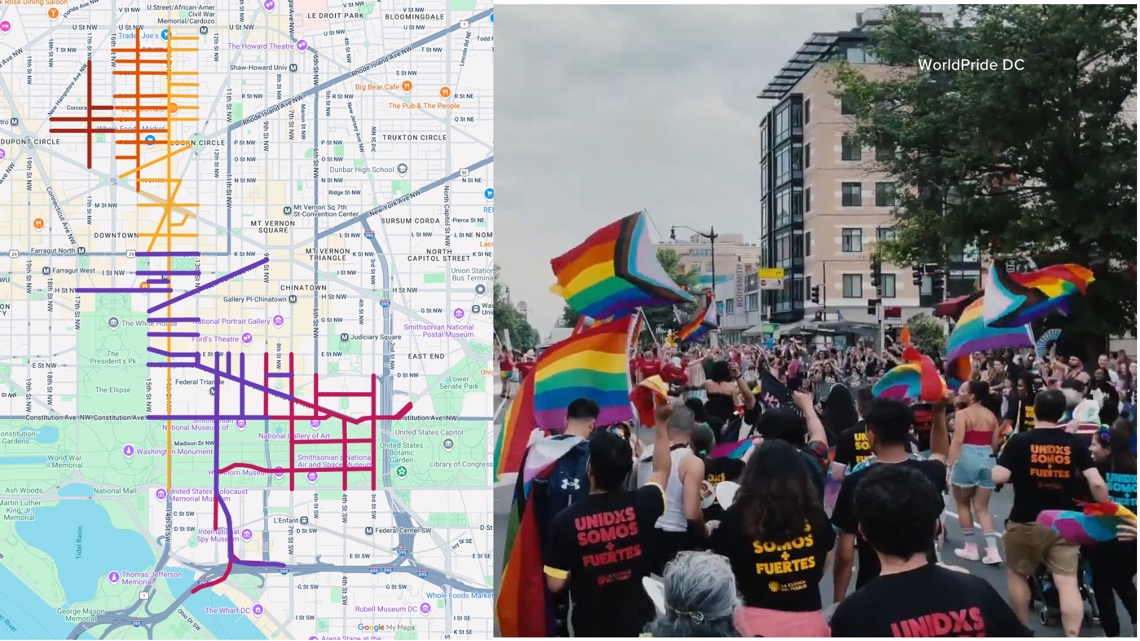 Map of WorldPride DC Road Closures | wusa9.com