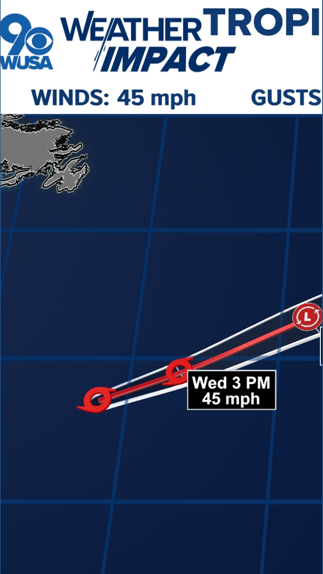 Tropical Storm Fernand Moves Northeastward in Atlantic | wusa9.com