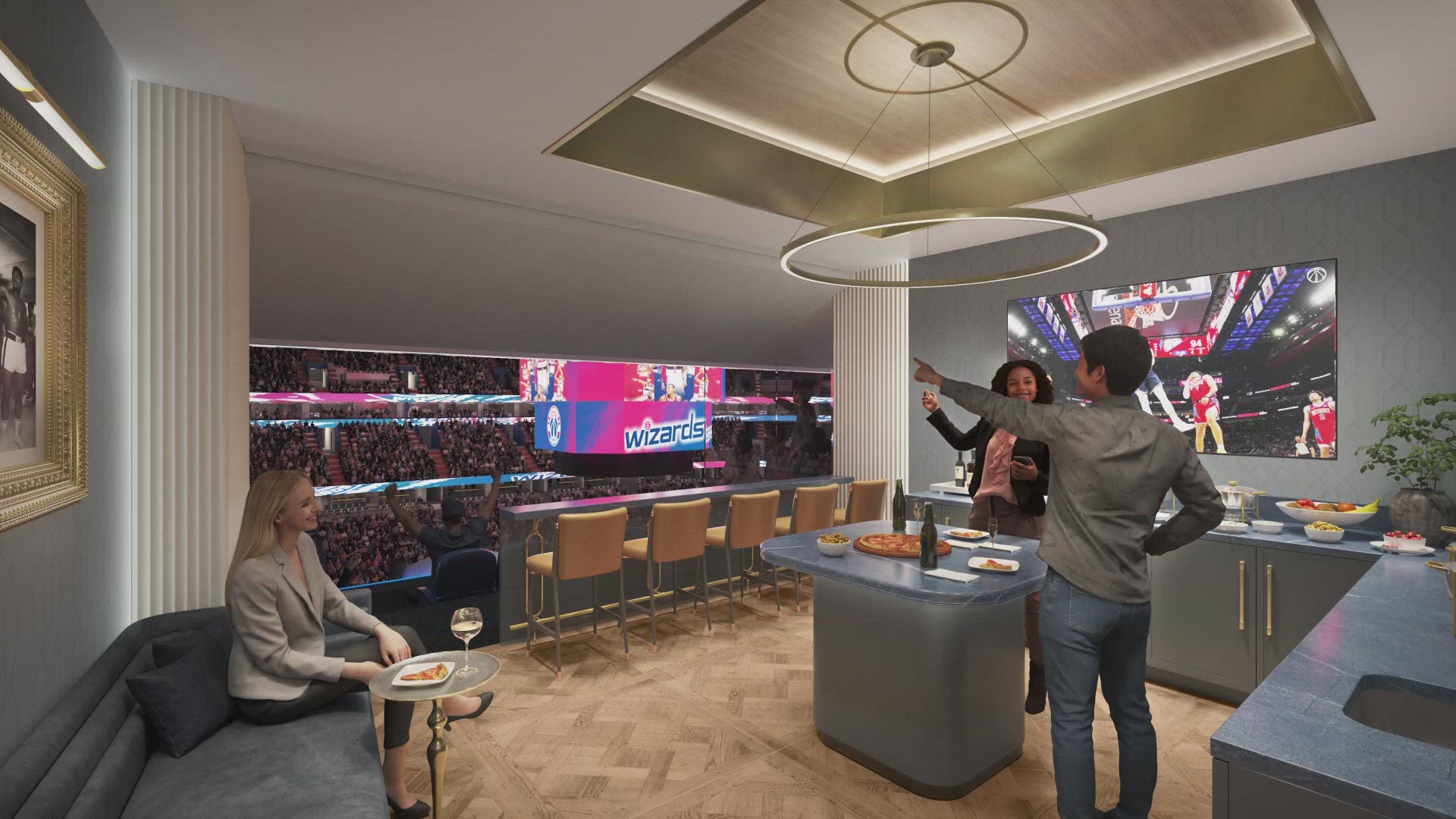 Renderings of new Capital One Arena's luxury suites | wusa9.com