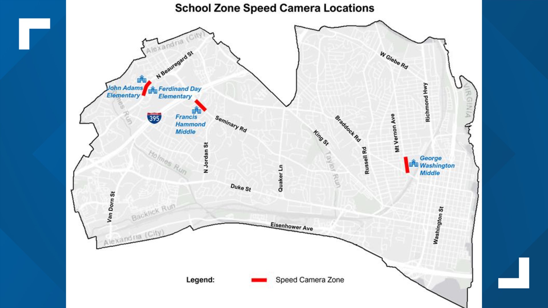 Speed cameras get installed in Alexandria school zones | wusa9.com