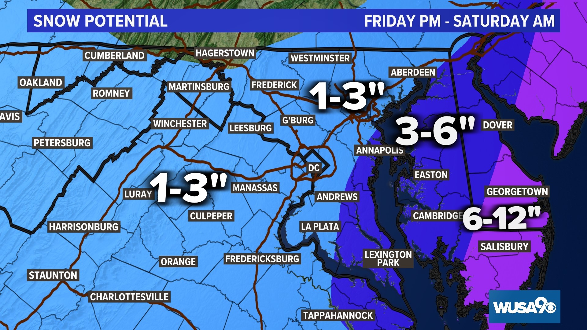 Snow Chances In DMV | wusa9.com
