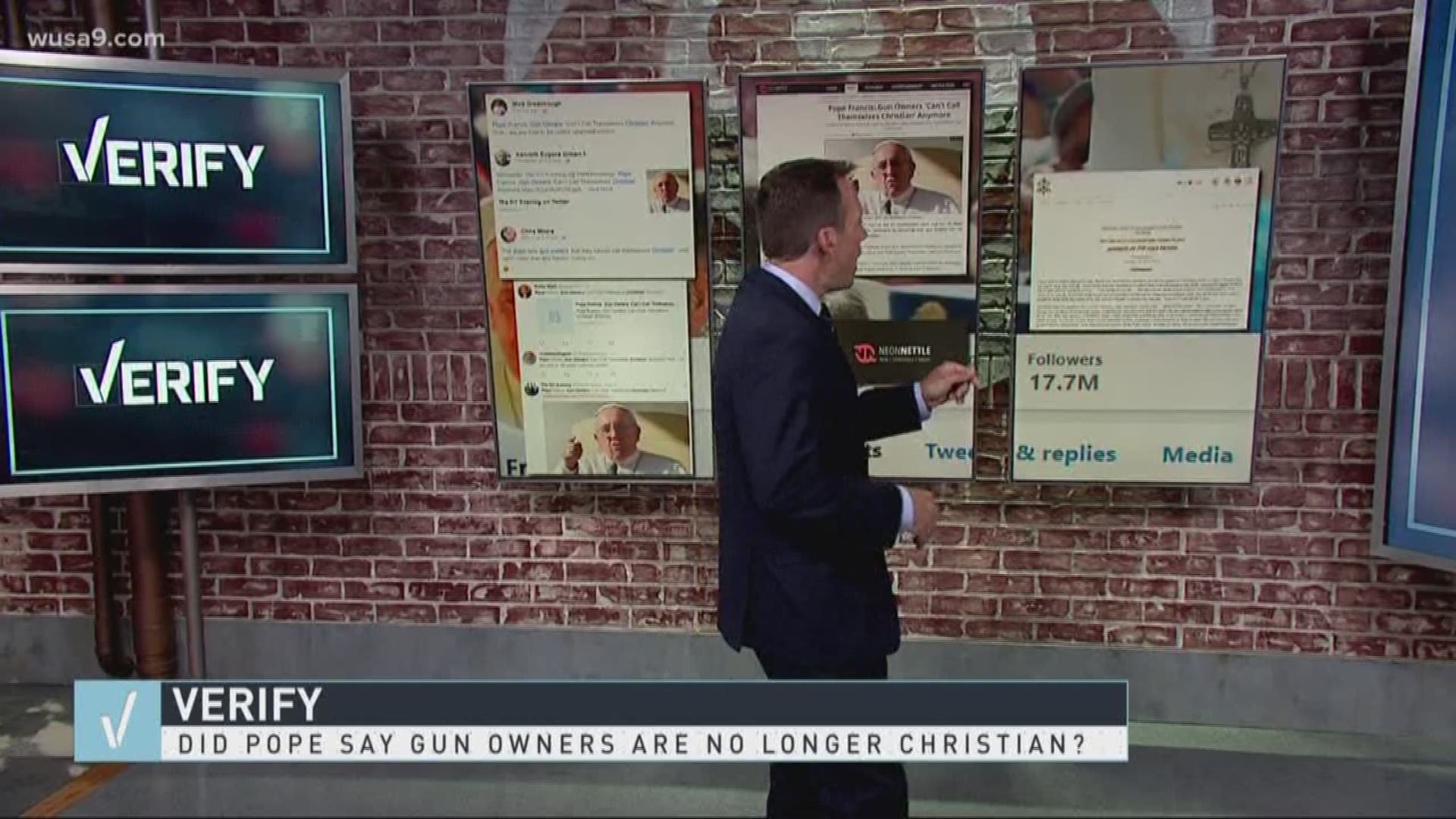 VERIFY: Did the Pope say gun owners can longer no call themselves ...