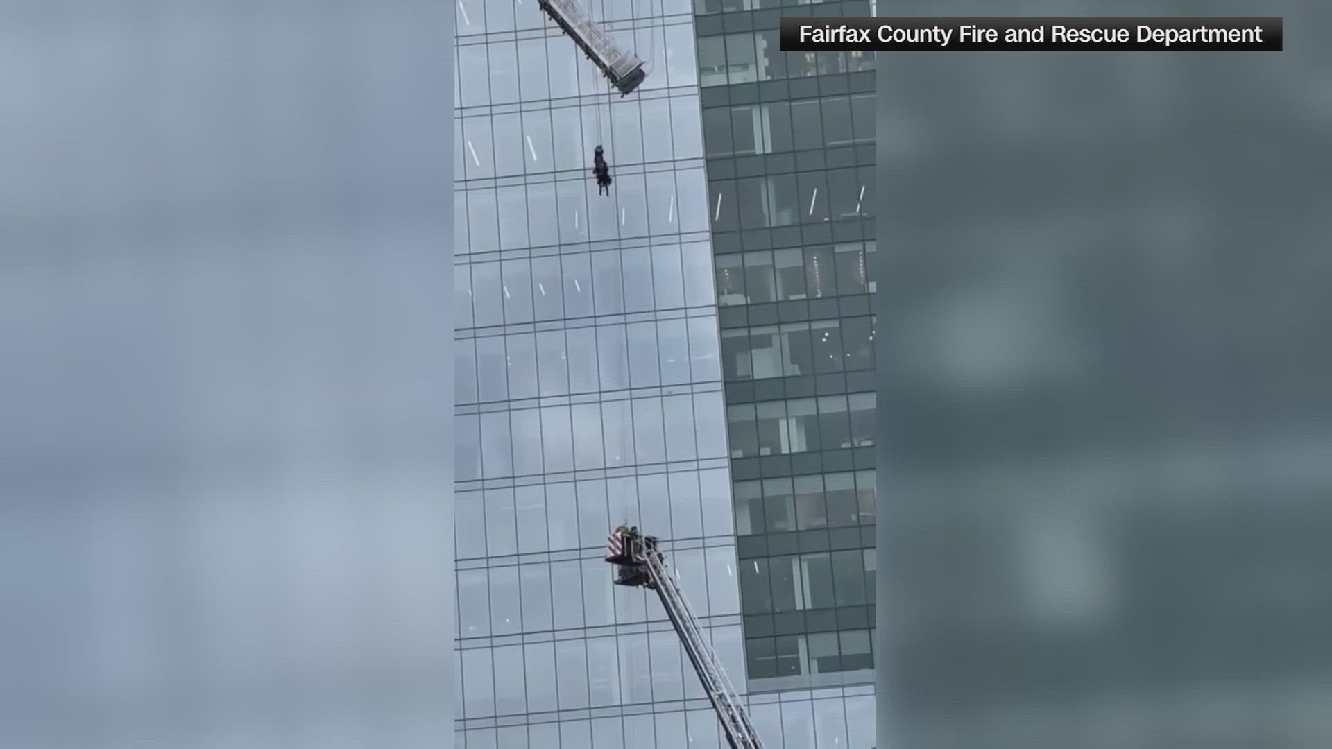 Window washers dangling from 22-story building in Tysons rescued ...