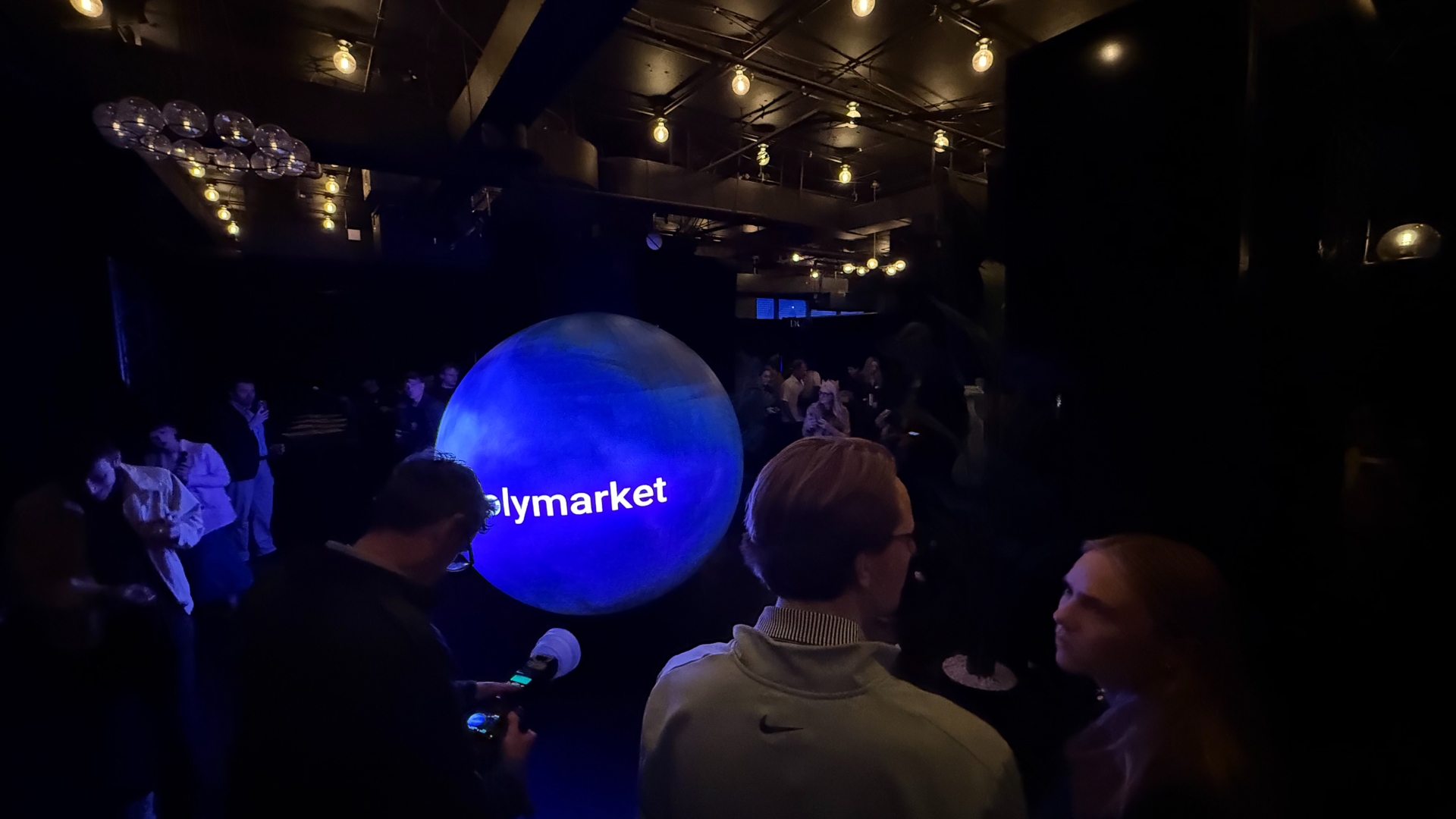 Opening night of Polymarket's Situation Room pop-up bar in DC | wusa9.com