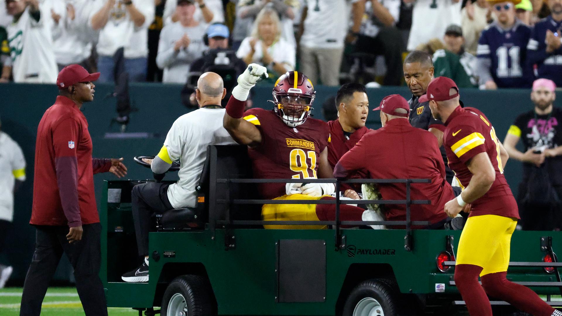 Commanders lose to Packers: Two major injuries for Washington | wusa9.com