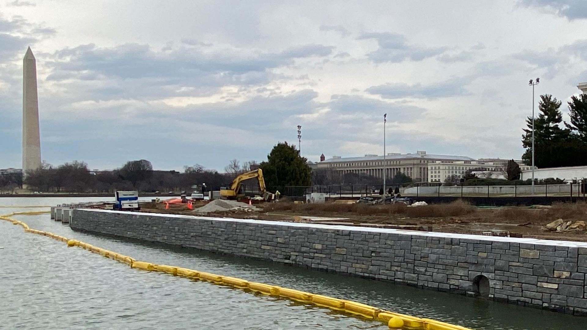Tidal Basin construction continues amid cherry blossom season | wusa9.com