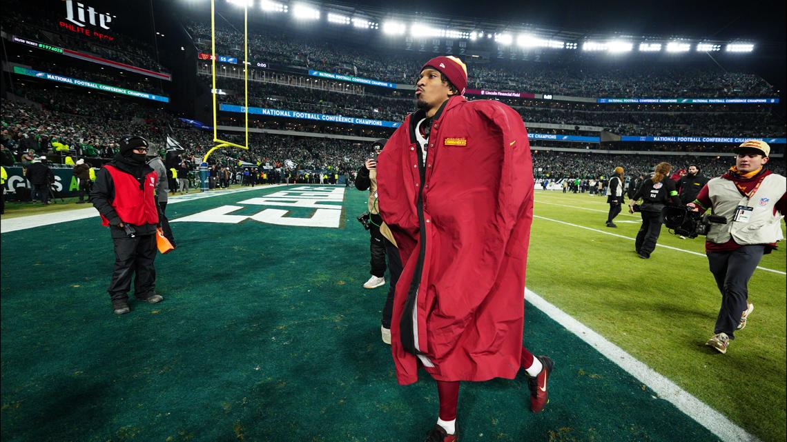 Commanders lose to Eagles in NFC title Game 55-23 | wusa9.com