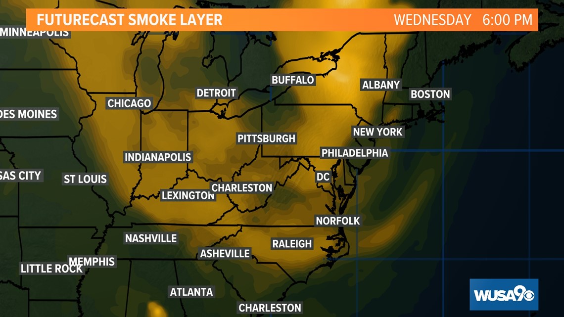 DC air quality: Canadian wildfires bring hazy skies | wusa9.com