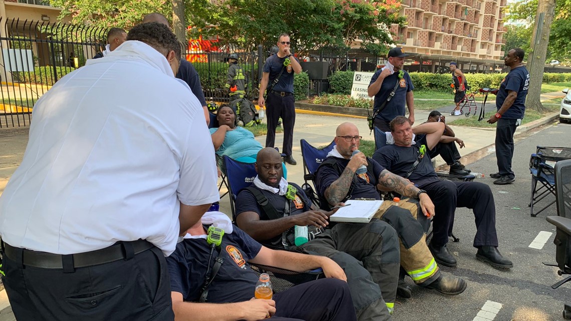 Crews suffer from heat exhaustion while battling DC apartment fire ...
