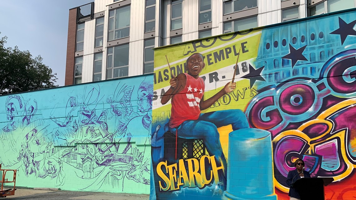 New Go-Go mural unveiled in Northwest DC | wusa9.com