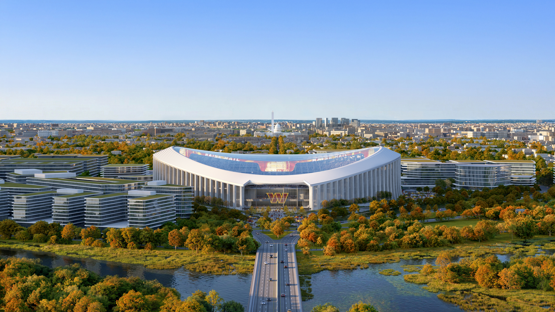 Commanders unveil stadium renderings for massive complex on old RFK ...