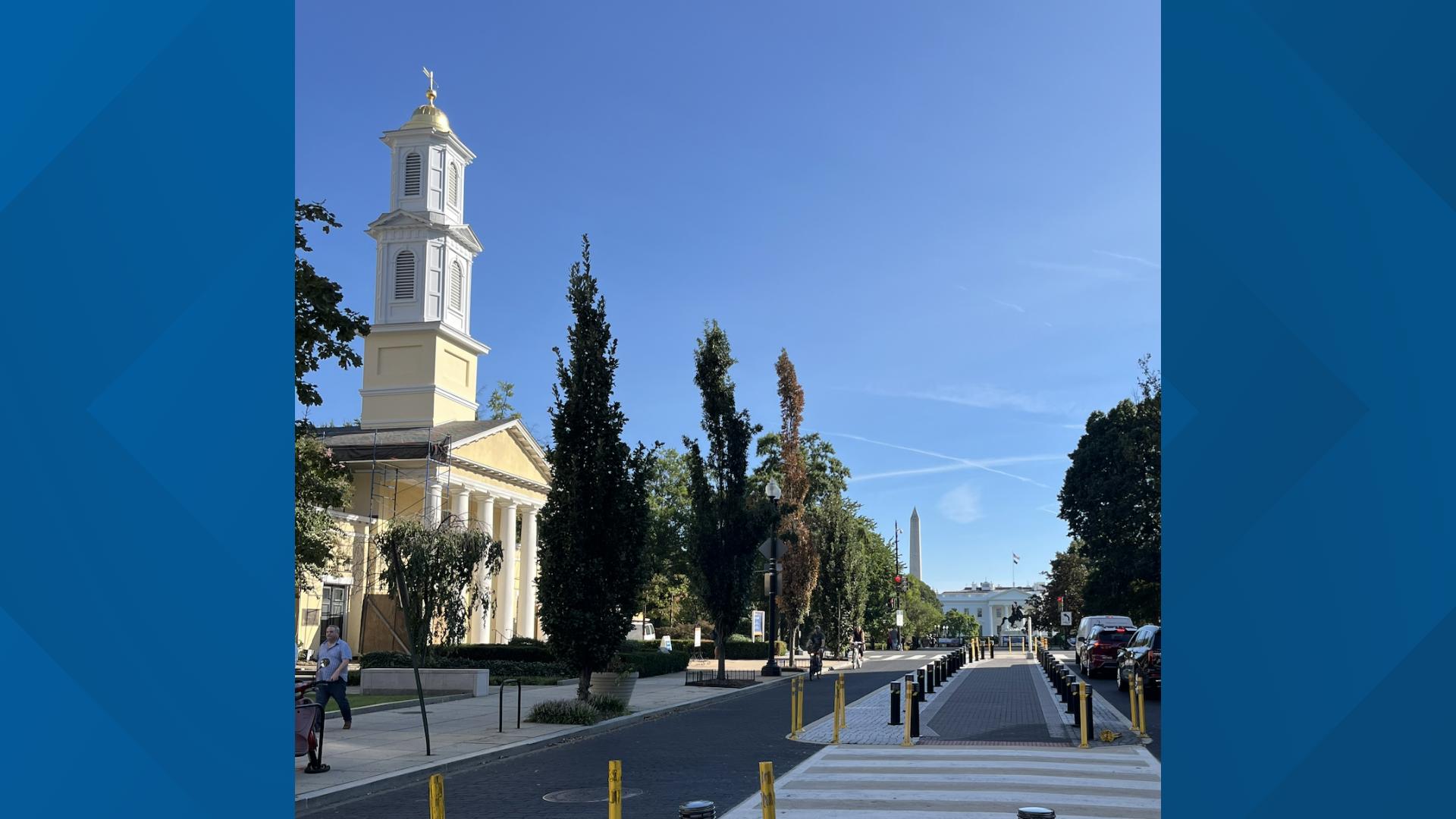 St. John's Lafayette Square bell tower restored | wusa9.com