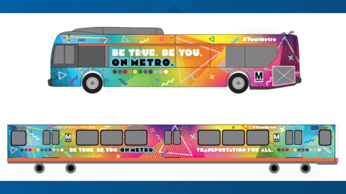 Where to find the Pride Metro railcar, bus | wusa9.com