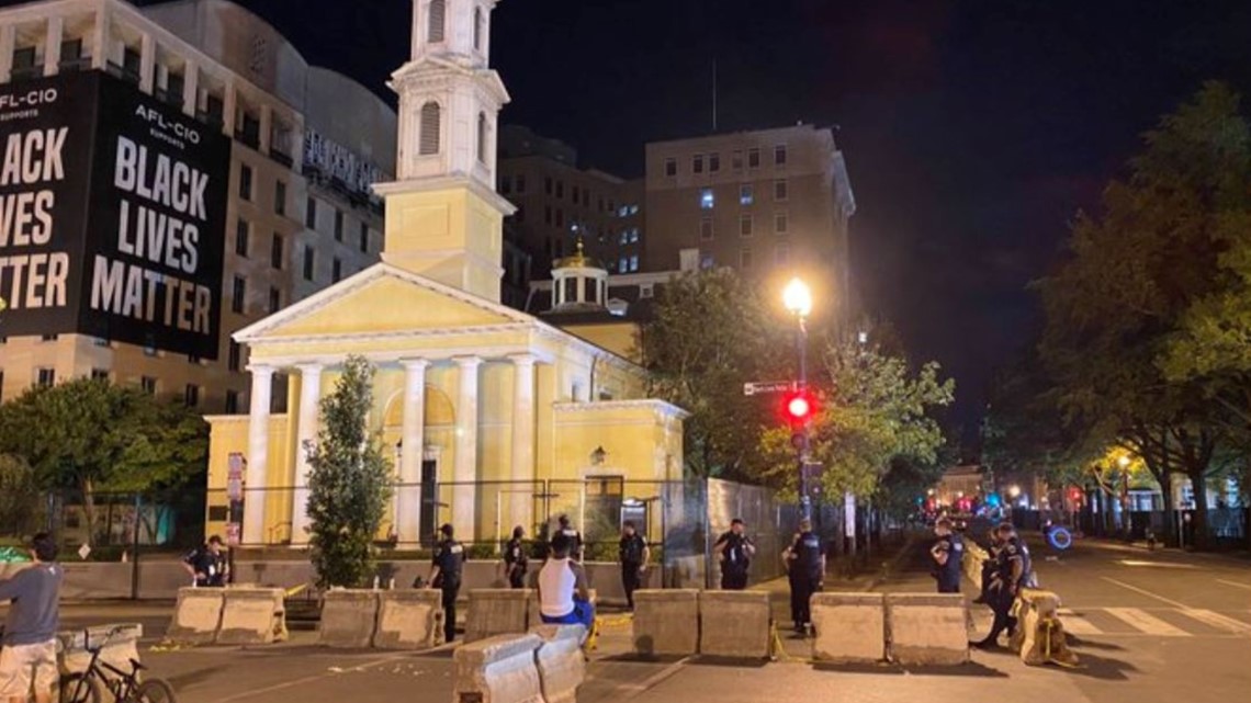 Black Lives Matter protest on Lafayette Square pushed back | wusa9.com