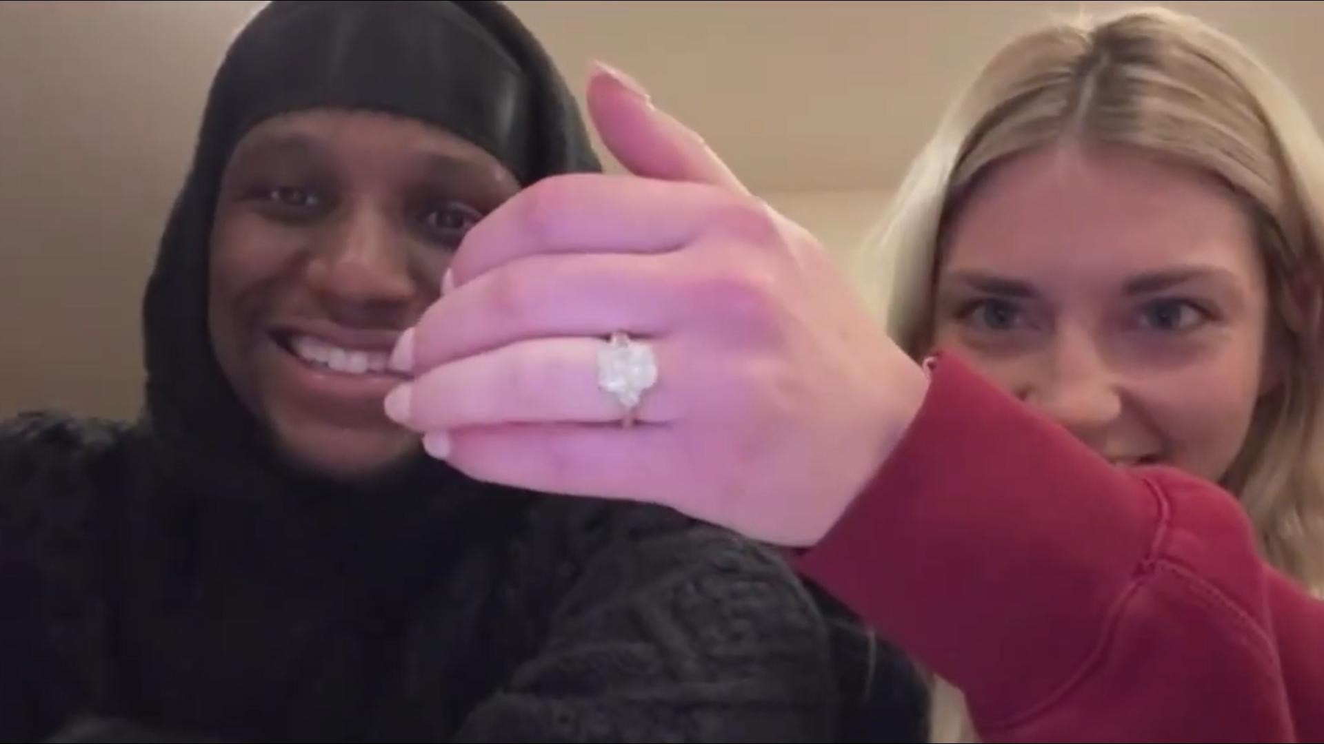 Jeremy Reaves' fiancée shows off engagement ring after proposal | wusa9.com