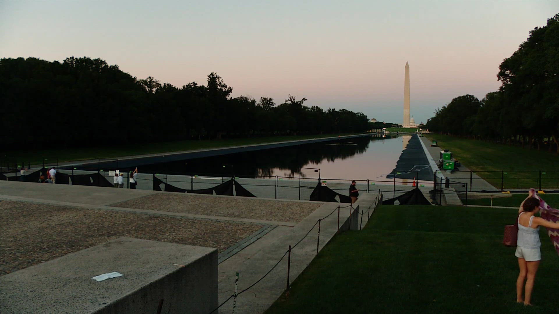 Lincoln Memorial Reflecting Pool still not fully filled with water ...