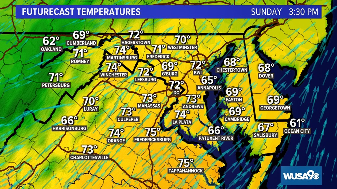 Warm Sunday weather | wusa9.com