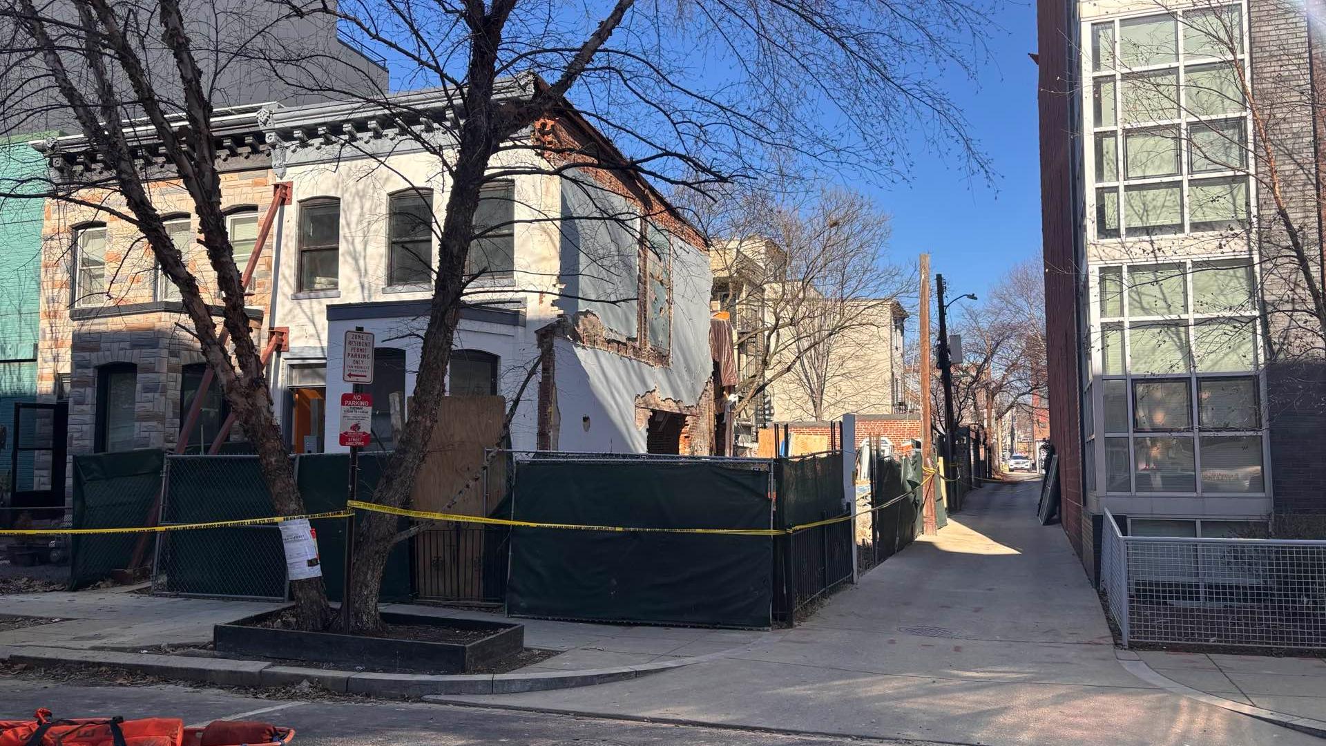 NW DC row house collapse traps and kills worker | wusa9.com
