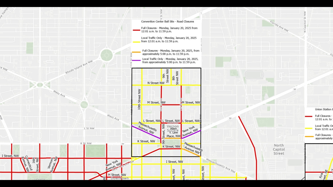 DC braces for inauguration with sweeping road closures and parking bans ...