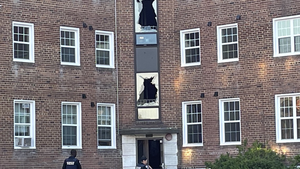 Damage to apartment building in V Street shooting | wusa9.com