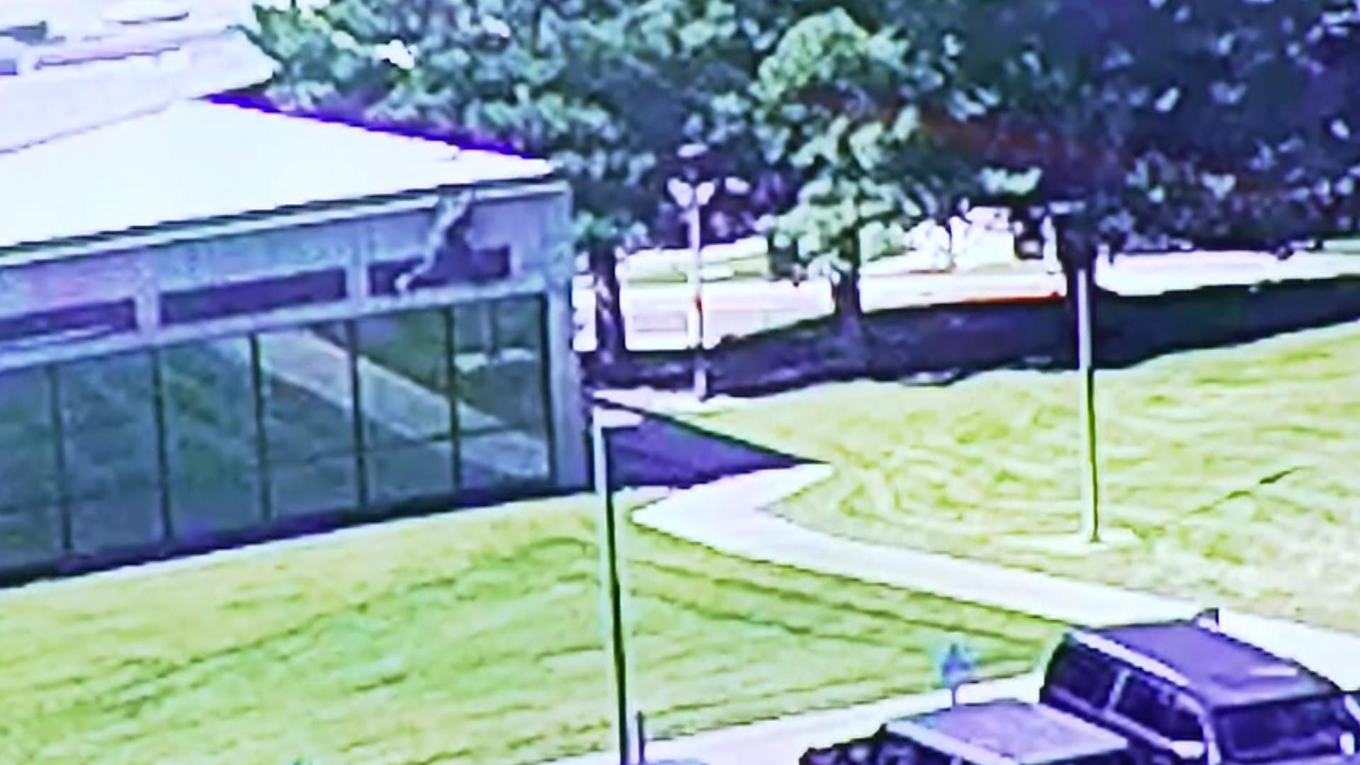 New video shows suspect climbing down building after Charlie Kirk ...