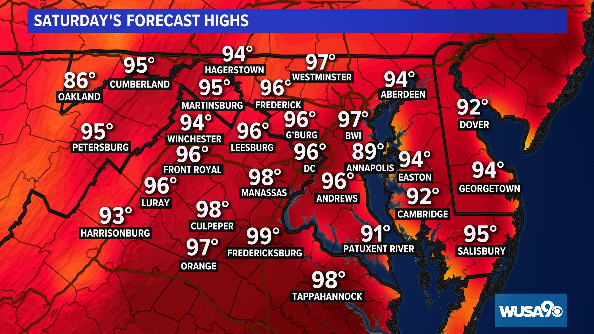 Heat wave on the way this weekend in the DMV | wusa9.com