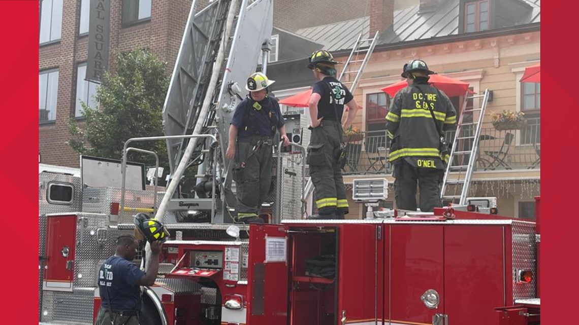 Firefighters injured after DC restaurant goes up in flames, ceiling ...