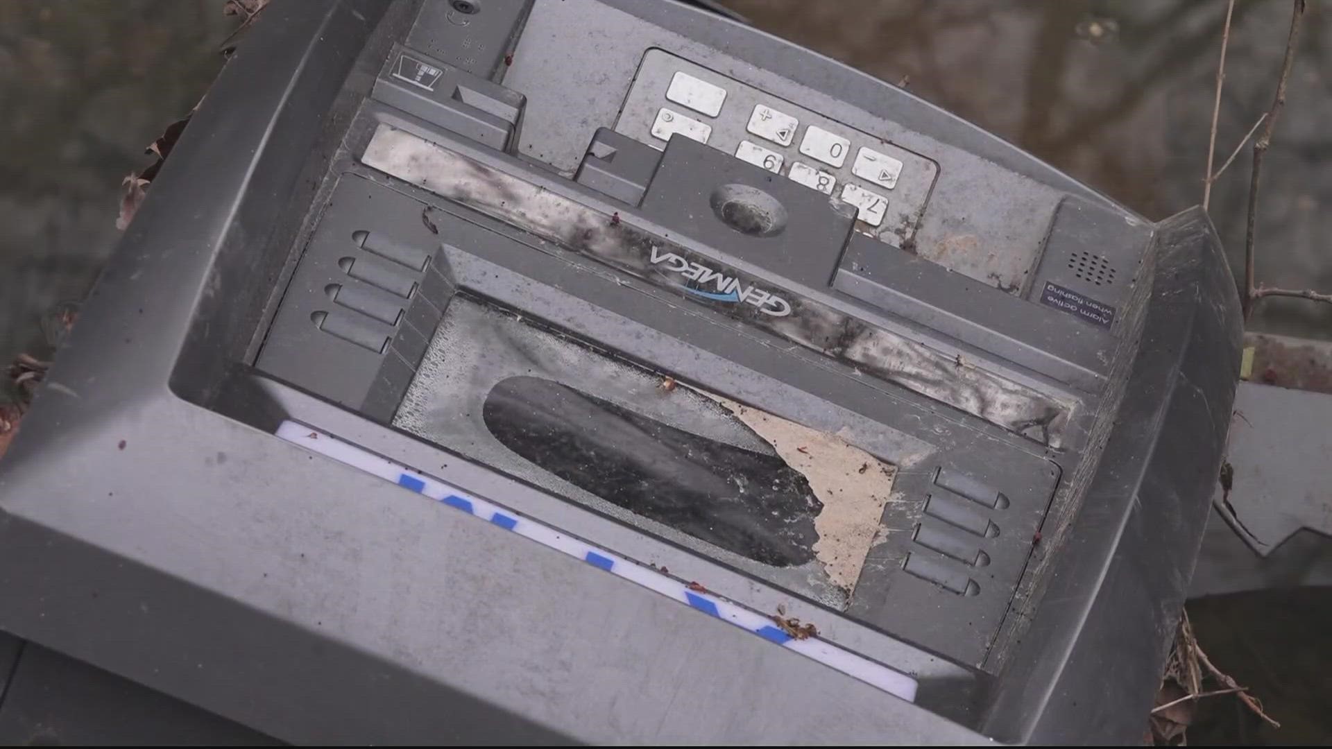 ATMs found dumped in a creek in Northeast DC | wusa9.com