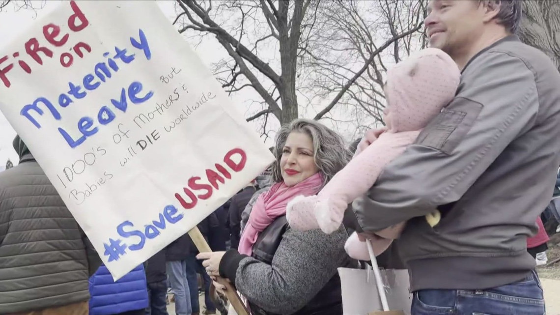 Protests at US Capitol over USAID shutdown | wusa9.com