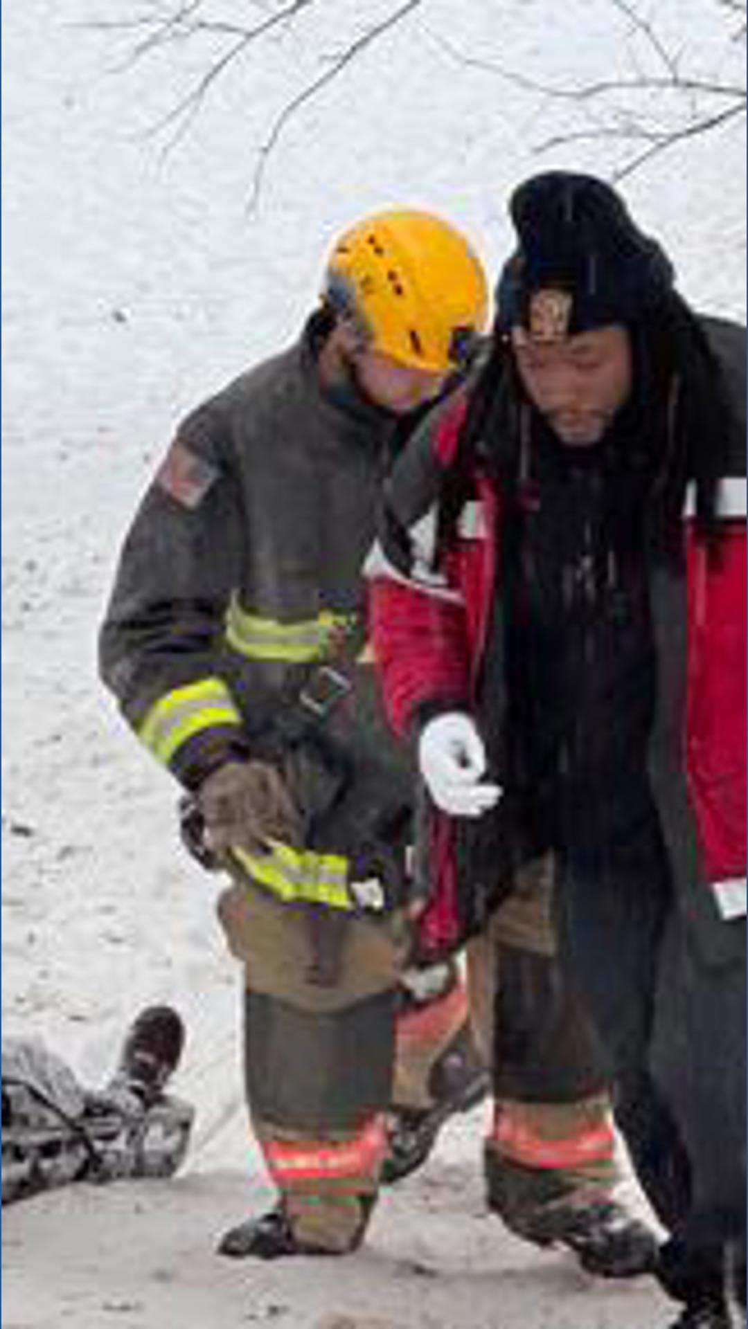 DC crews rescue woman after her sled crashed into a tree | wusa9.com
