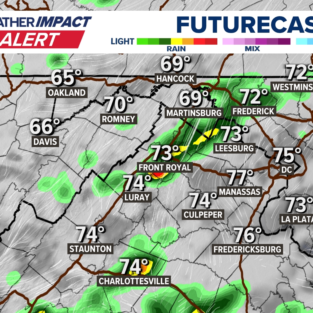 When to plan around storms in the DC region Thursday | Weather Impact ...