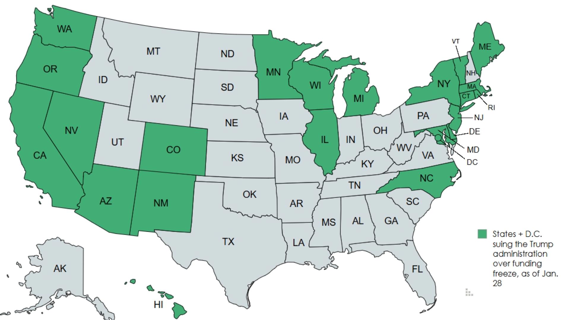 DC and Maryland among 23 attorneys general suing Trump administration ...
