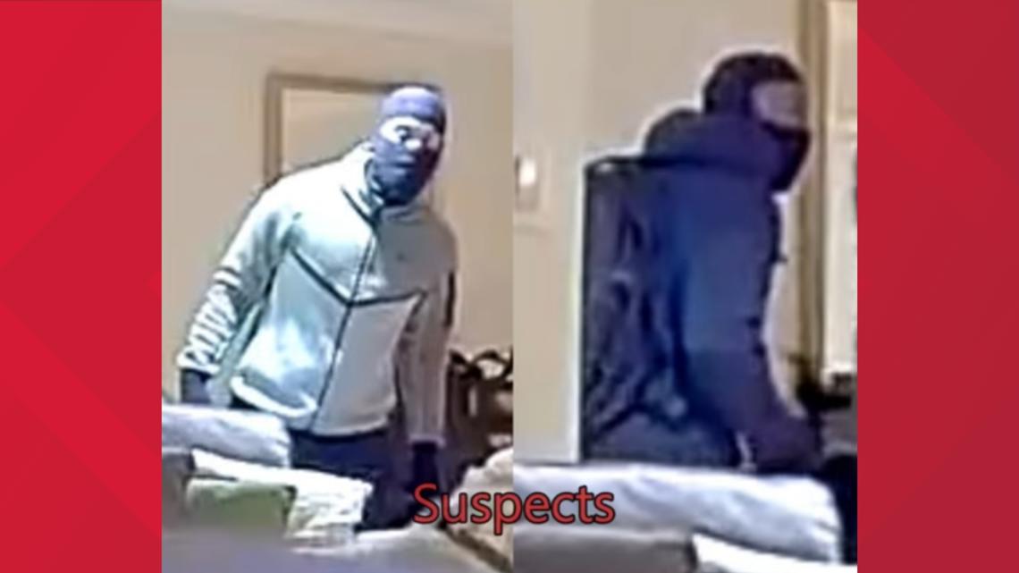Police search for burglary suspects caught on camera ransacking ...