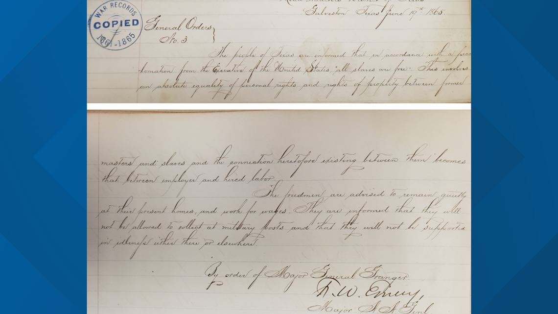 National Archives: Original Juneteenth general order safeguarded ...