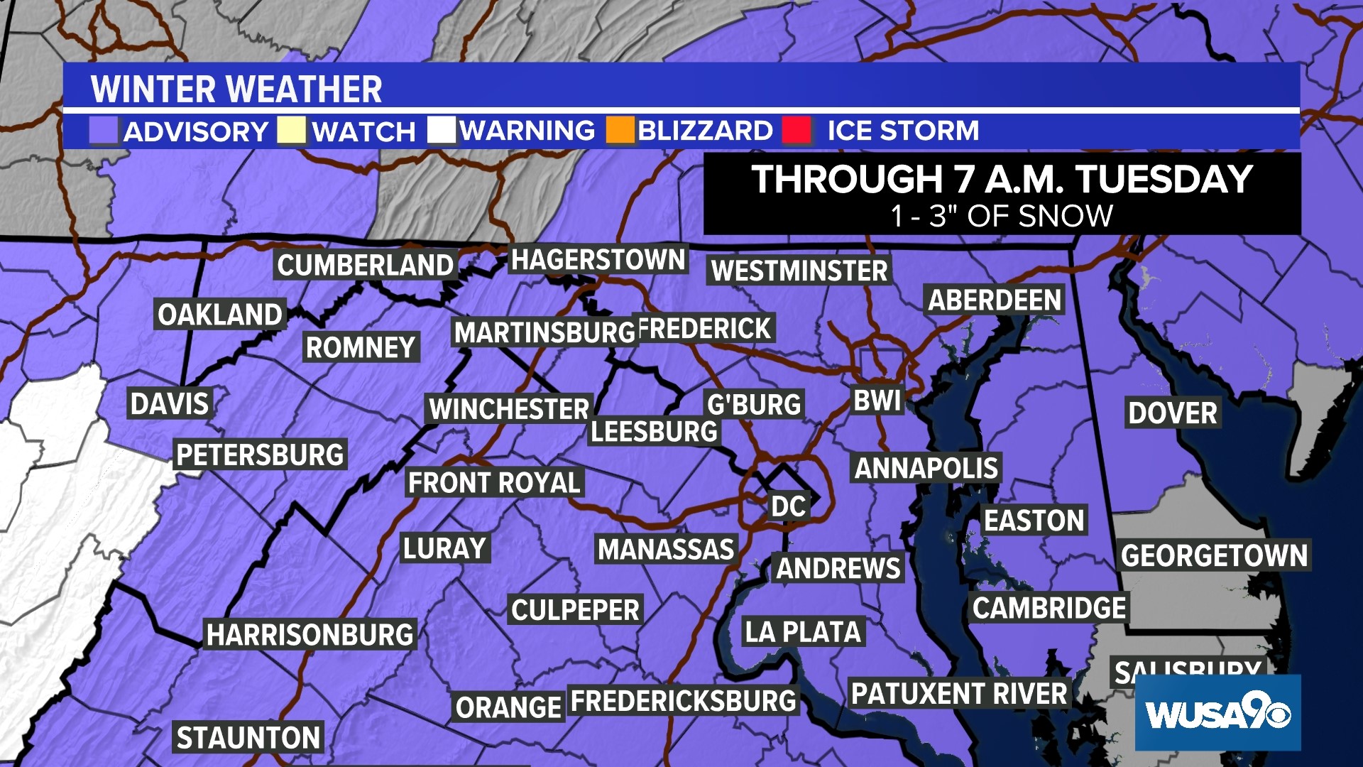 Winter weather: DMV snow forecast next week | wusa9.com