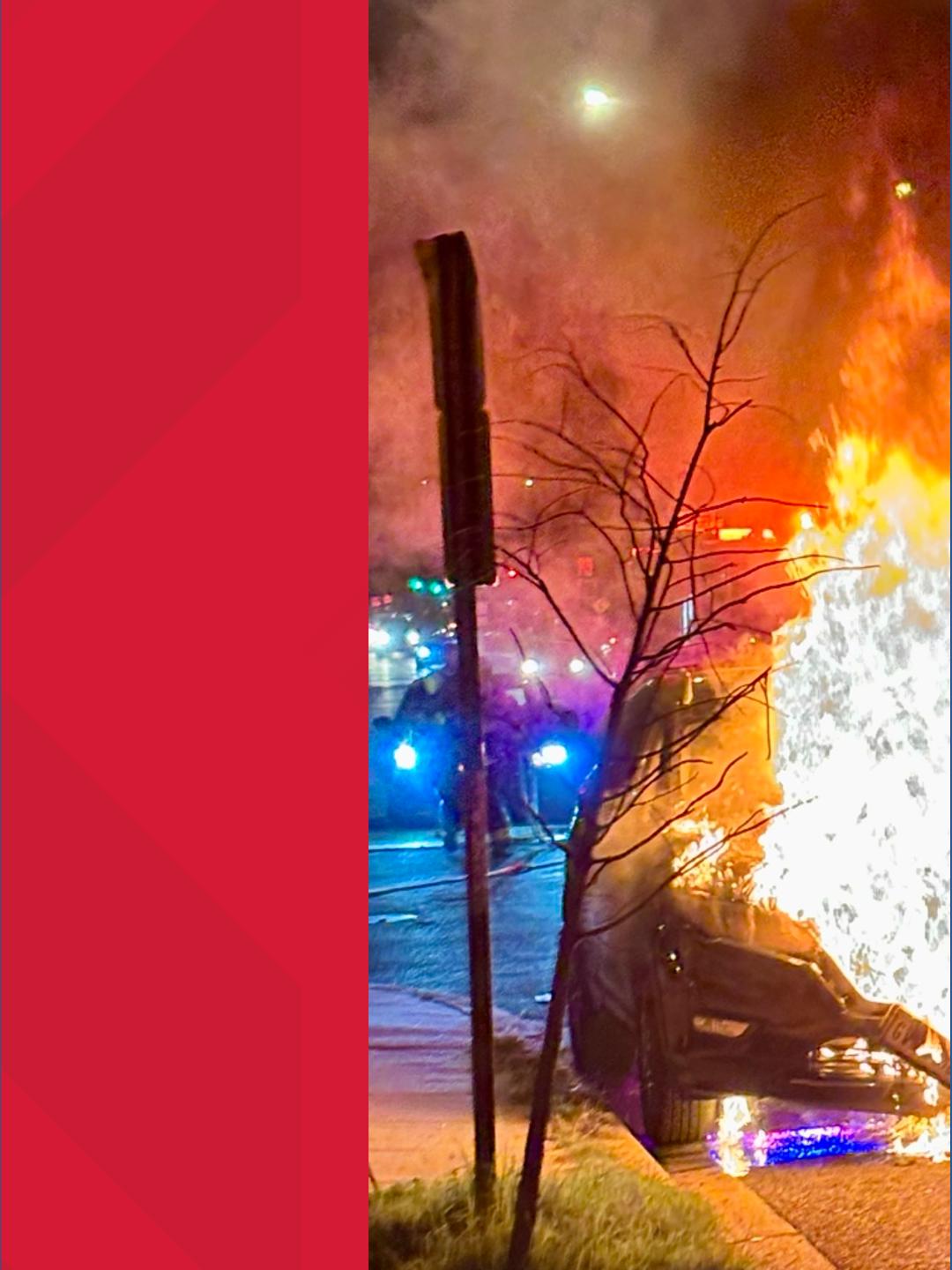 DC Fire and EMS extinguish car fire on N. Capitol St Monday night ...
