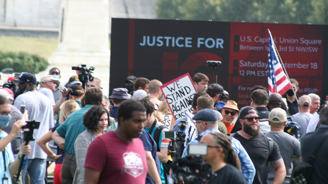'Justice for J6' rally at Capitol outnumbered by police, media | wusa9.com
